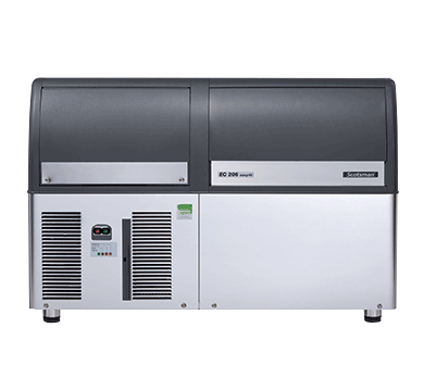 ECS206AS Underbench ice machine, 93 kg/day, 50 Kg bin, 1250mm wide,– CE ...