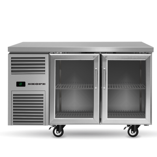 SKOPE Reflex Underbench chiller 2 glass doors, R290,Connect,1290 x700 ...