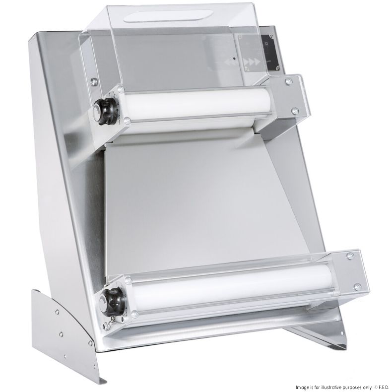 Pizza Dough Roller, parallel rollers, 26-40mm bases, 10A– CE Catering ...