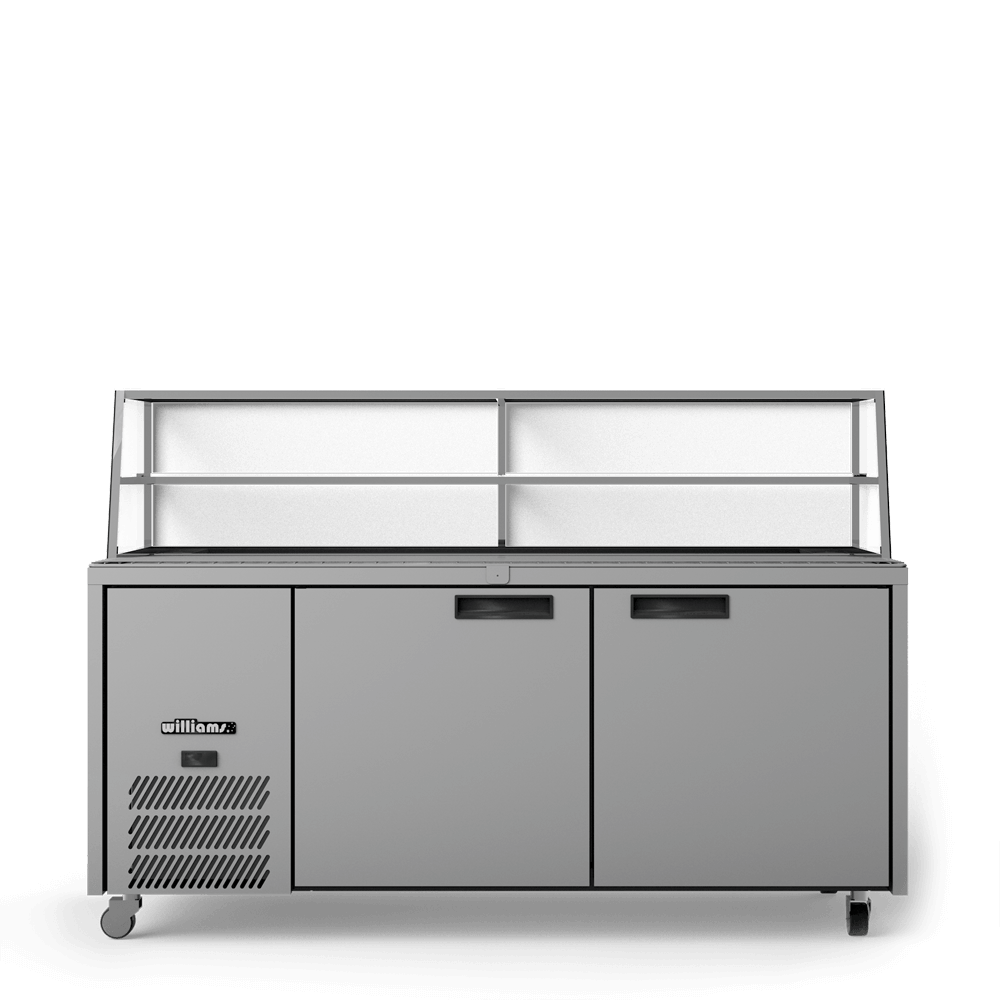 Refrigerated sandwich counter 2 door, 1800mm wide– CE Catering Equipment