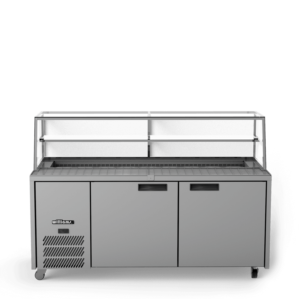 Refrigerated sandwich counter 2 door, 1800mm wide– CE Catering Equipment