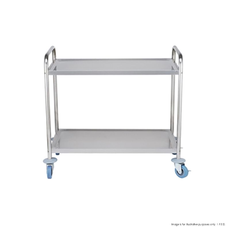 Trolley Stainless Steel 2 Tier– CE Catering Equipment
